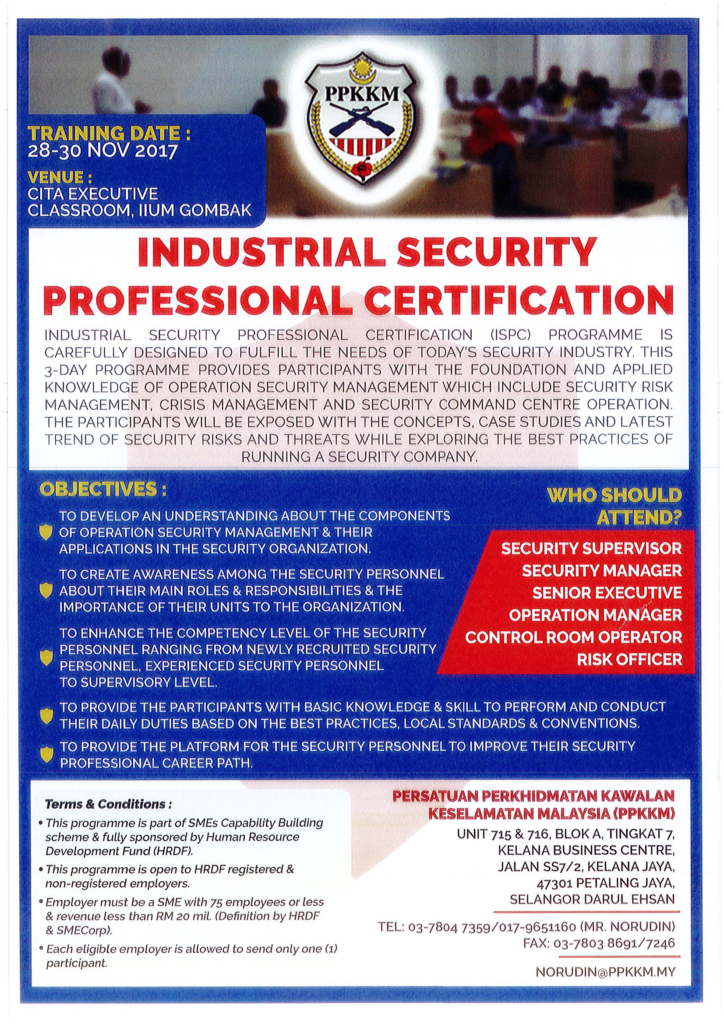 Surat Edaran PPKKM Ke-16: Program Industrial Security Professional ...