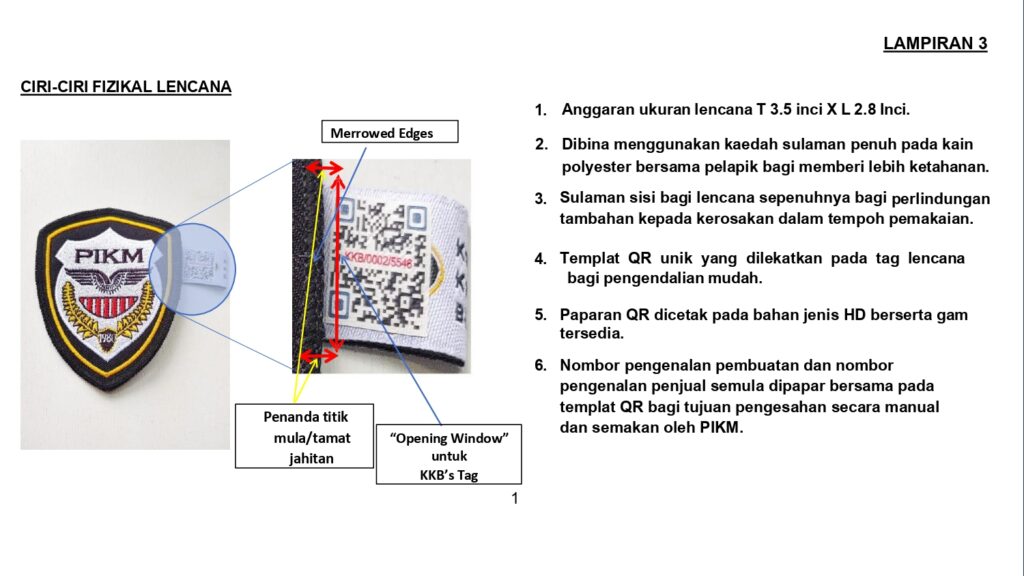 SURAT EDARAN PIKM KE- 41/2024: KETETAPAN PEMAKAIAN LENCANA REKA BENTUK ...
