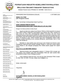 SURAT EDARAN PIKM KE-45/2024: PENGEMASKINIAN MAKLUMAT LESEN SENJATA API ...